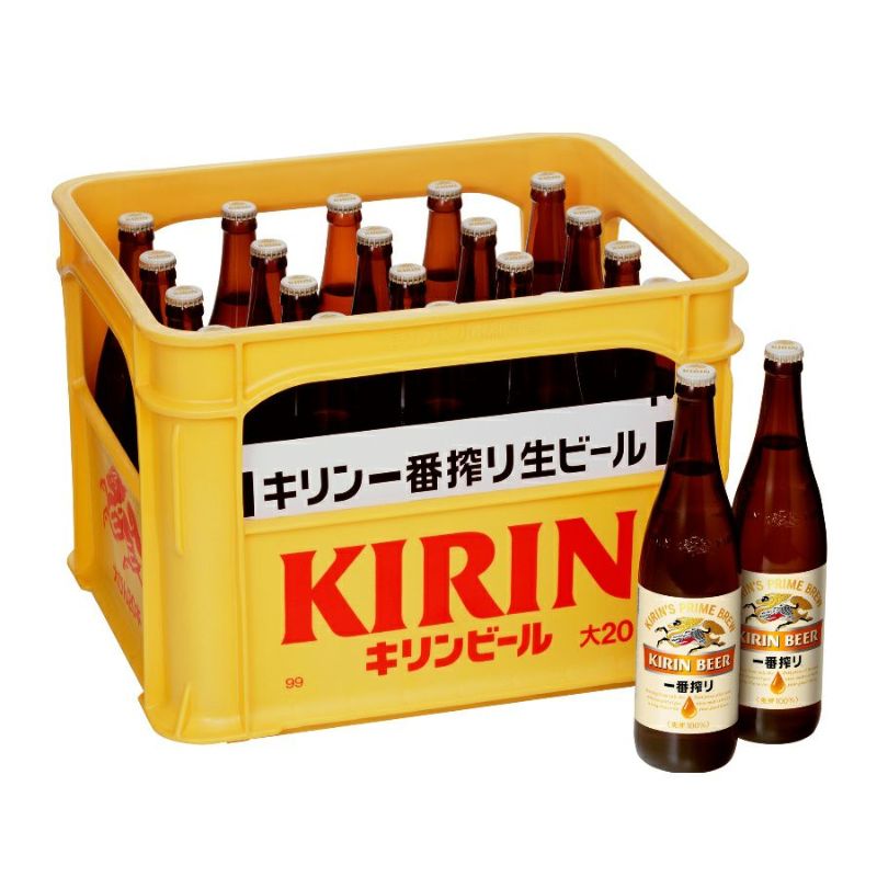 キリン 一番搾り 633ml大瓶 20本入/ケース | LIQUOR DEPOT